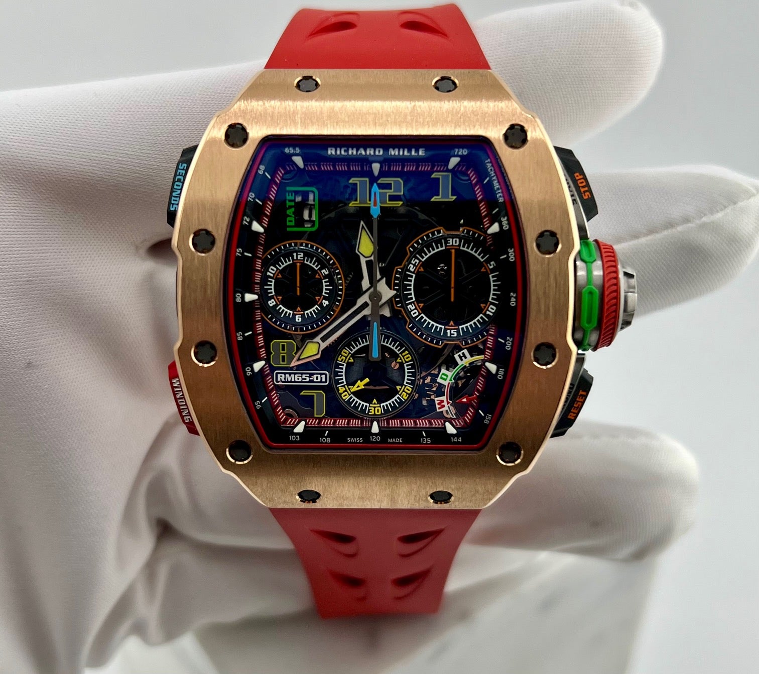 Richard Mille Chronograph RM65-01 2022 50mm Rose Gold – Ruzza Orologi